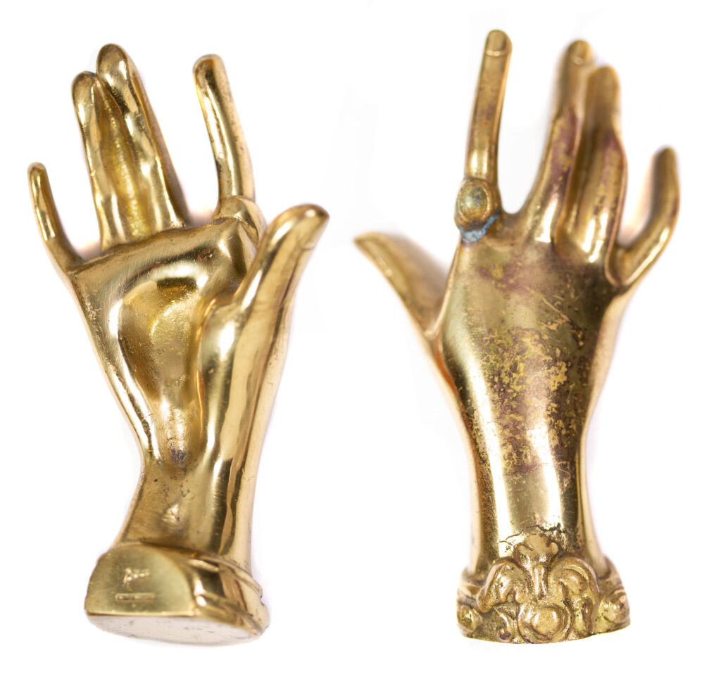 Carl Auböck Vintage Hand Paperweight, c. 1950s – Modern Vienna Bronze